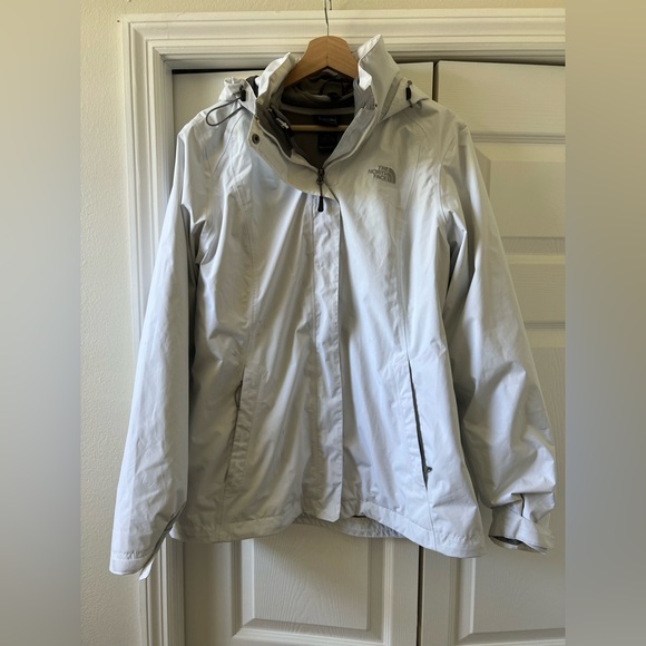 The North Face | Jackets & Coats | The North Face White And Gray Womens ...